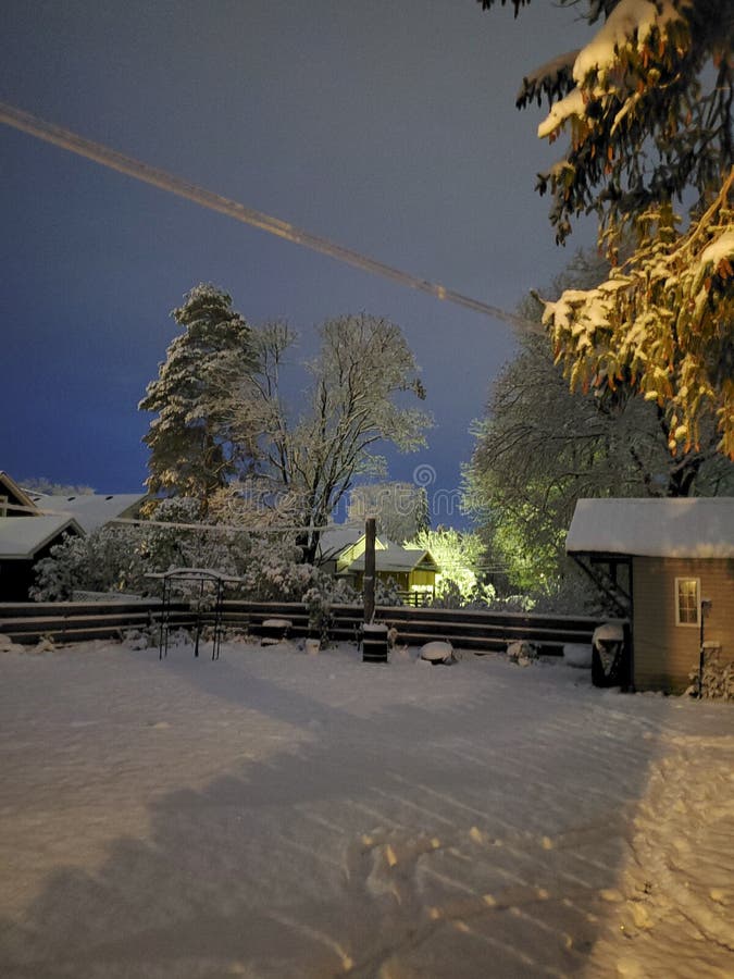 First Snowfall always Looks so Pretty. Stock Image - Image of snowfall ...