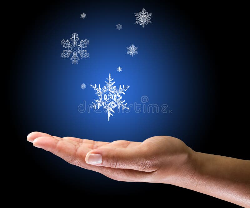 First snowflake stock illustration. Illustration of happiness - 16837936