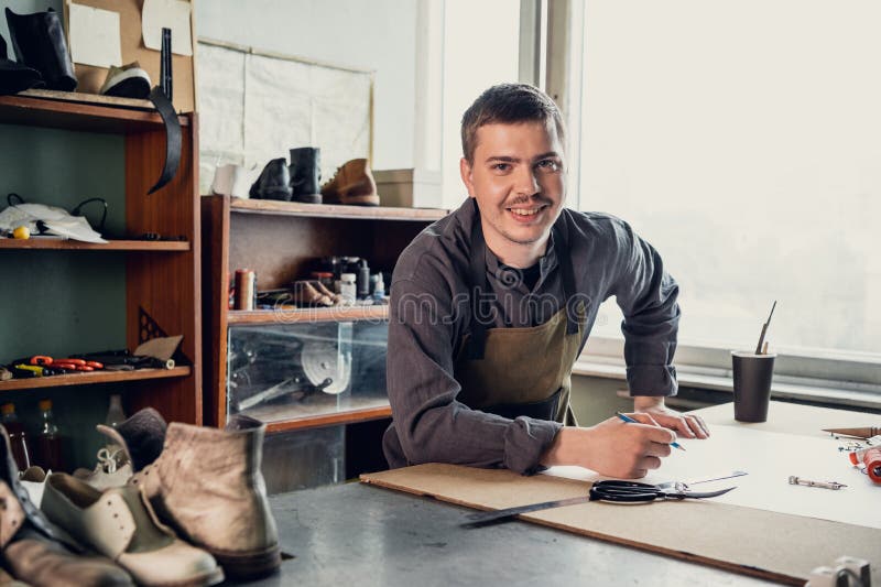 The First Stage in the Production of Shoes is To Make an Exact Pattern ...