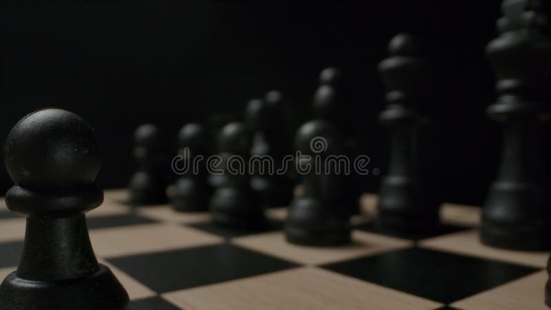 The First Standard Move by the E7-E5 Chess Black Pawn on Checkerboard ...