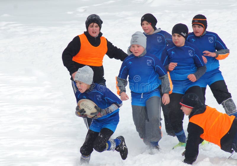 Football on the First Down Line Stock Image - Image of night, details ...