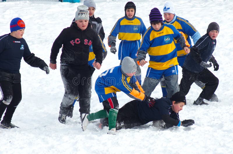 Football on the First Down Line Stock Image - Image of night, details ...