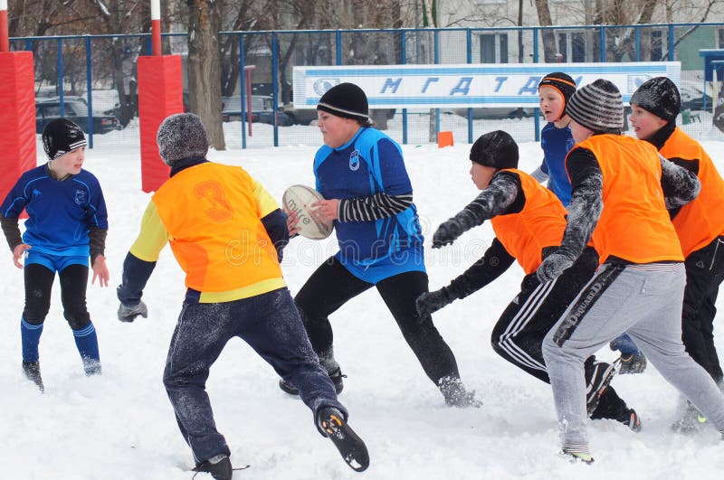 Football on the First Down Line Stock Image - Image of night, details ...