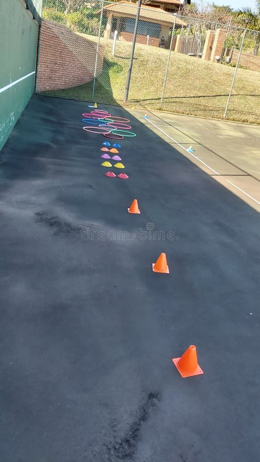 First Station Run Jog Sprint Stock Photo - Image of stations, cones ...