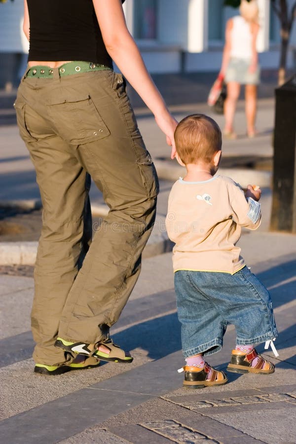 First step stock image. Image of family, play, clothing - 3173485