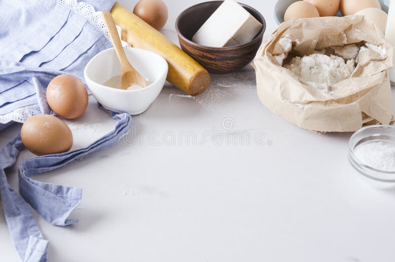 First Step in Baking Process, Preparation of Base Ingredients for ...