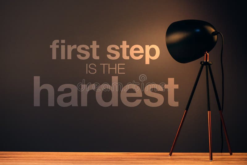 First step is the hardest stock photo. Image of challenge - 86589078