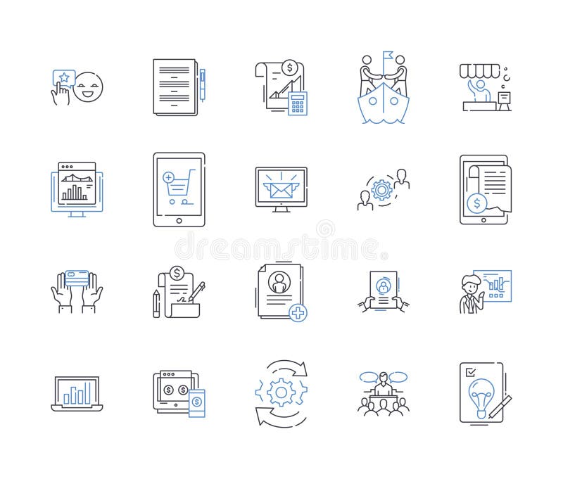 First Step Line Icons Collection. Initiation, Beginning, Commencement ...