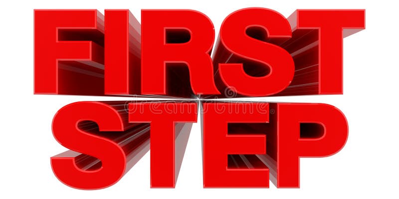 First step stock illustration. Illustration of cartoon - 24069901