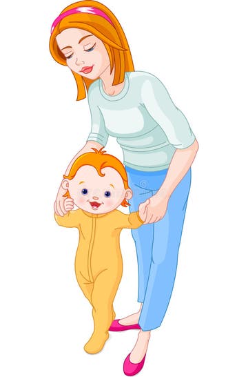 Baby First Steps Stock Illustrations – 1,101 Baby First Steps Stock ...