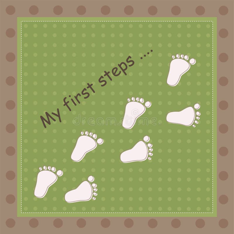 First steps, stock vector. Illustration of girl, baby - 16582065