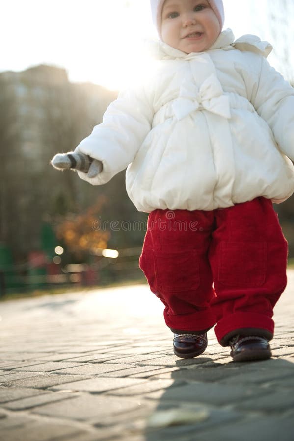 First steps stock photo. Image of positive, expression - 22016930