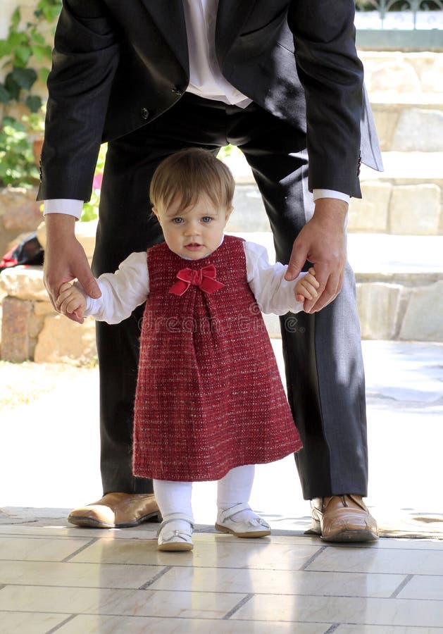 First steps stock image. Image of holding, fatherhood - 22418545