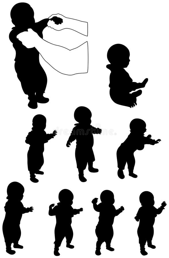 Baby First Steps Stock Illustrations – 380 Baby First Steps Stock ...