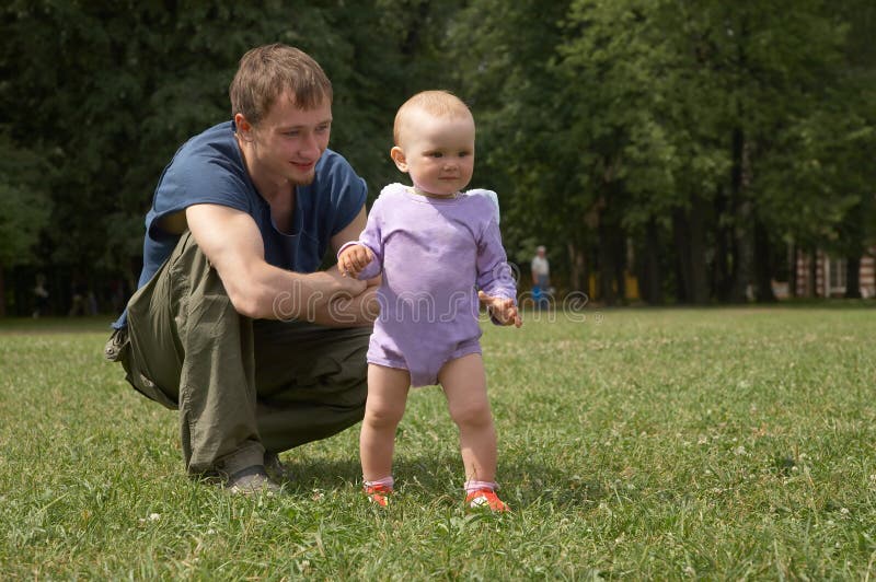 First steps stock image. Image of park, summer, people - 2923155