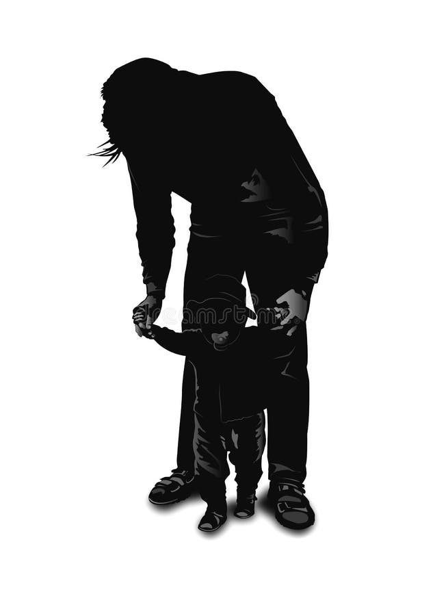 First steps silhouette stock vector. Illustration of graphic - 3567554