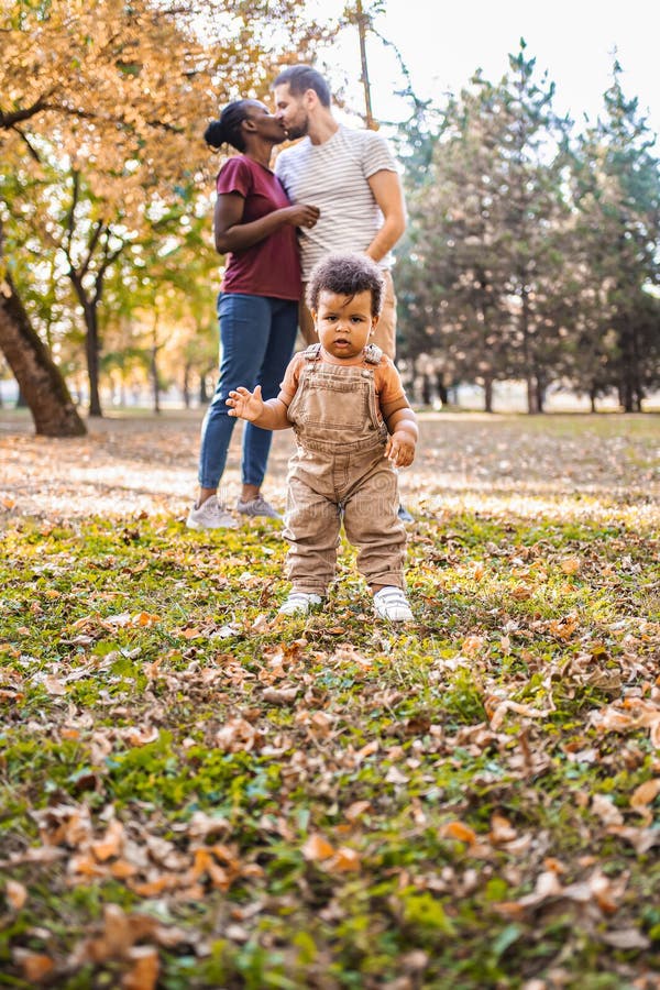 First Steps in Autumn Splendor Stock Photo - Image of park, nature ...