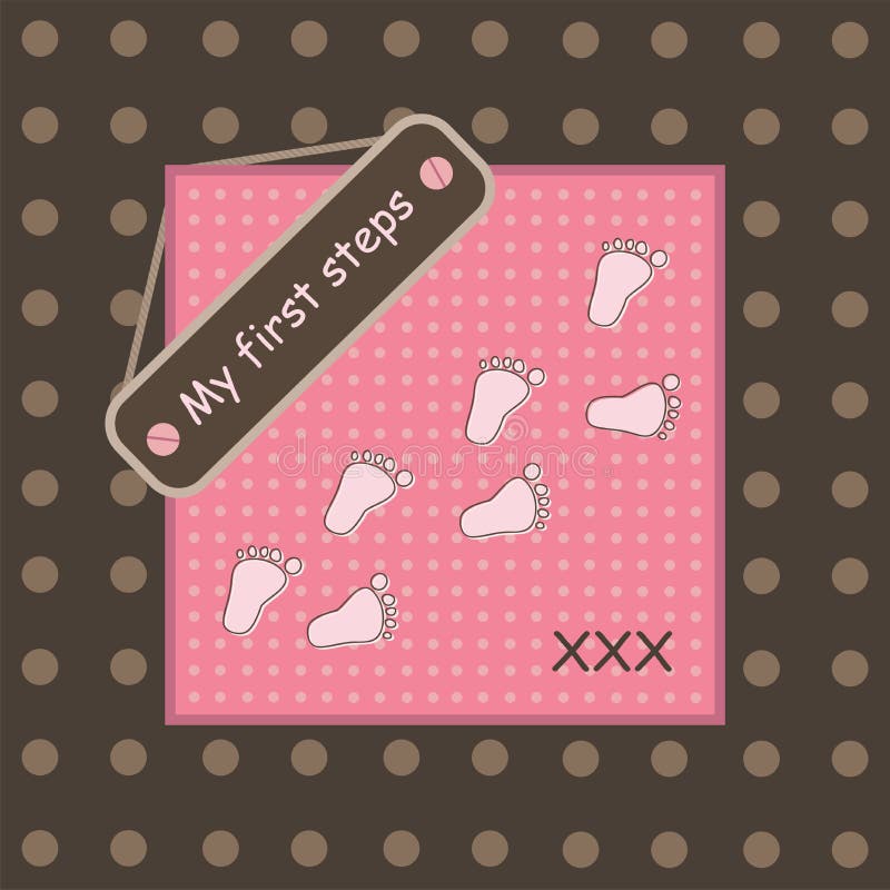 First steps, girl stock vector. Illustration of girl - 17139725