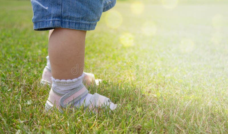 The first steps of the kid stock photo. Image of improvement - 284250872