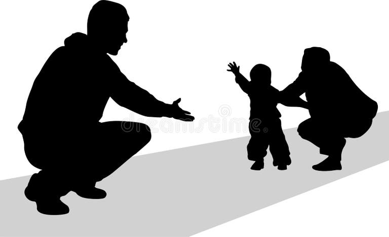 First steps silhouette stock vector. Illustration of graphic - 3567554