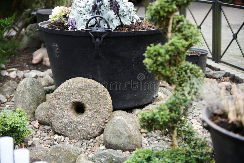 First Stone Wheel on Street of Jurmala Stock Image - Image of white ...