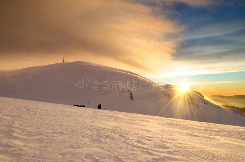 The First Sunrise for the New Year Stock Image - Image of natures ...