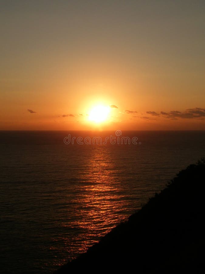 First sunrise stock image. Image of ocean, sunrise, rising - 90814955