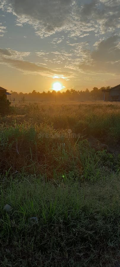 First sunrise view stock image. Image of wall, view - 251164689