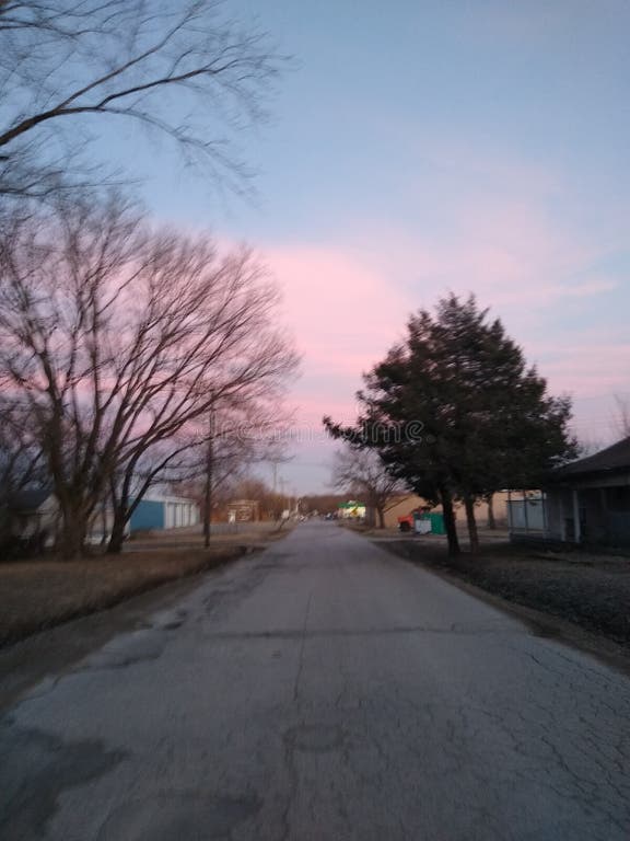 First sunset in February stock photo. Image of february - 171191310