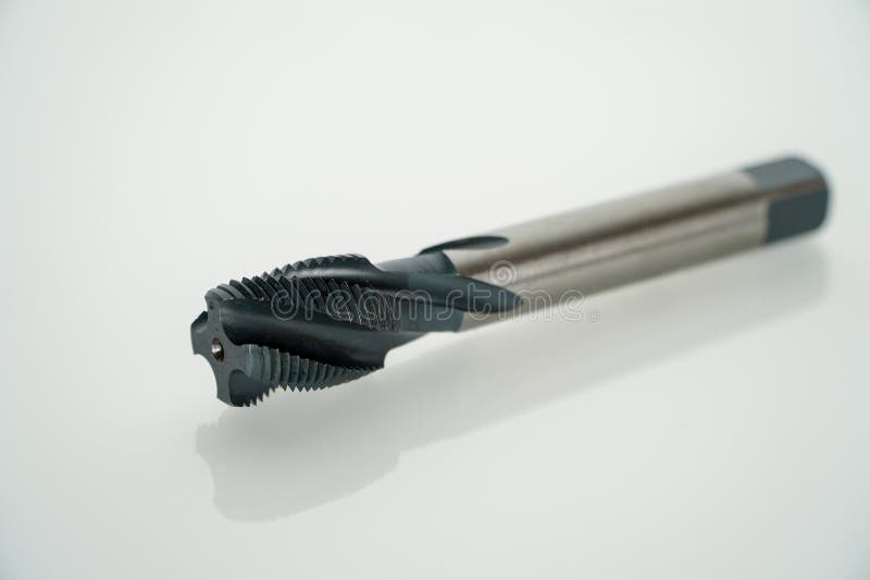 First Taps for Cutting Thread in Holes on a White Background,right ...