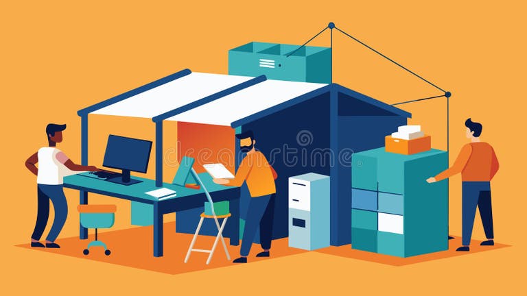 Temporary Structures Stock Illustrations – 41 Temporary Structures ...