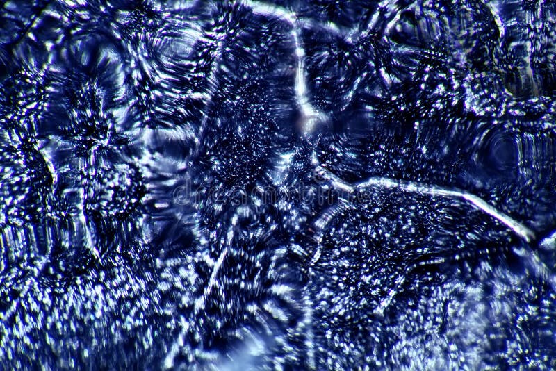 The First Thin Crust of Ice on a Puddle Stock Image - Image of crevice ...