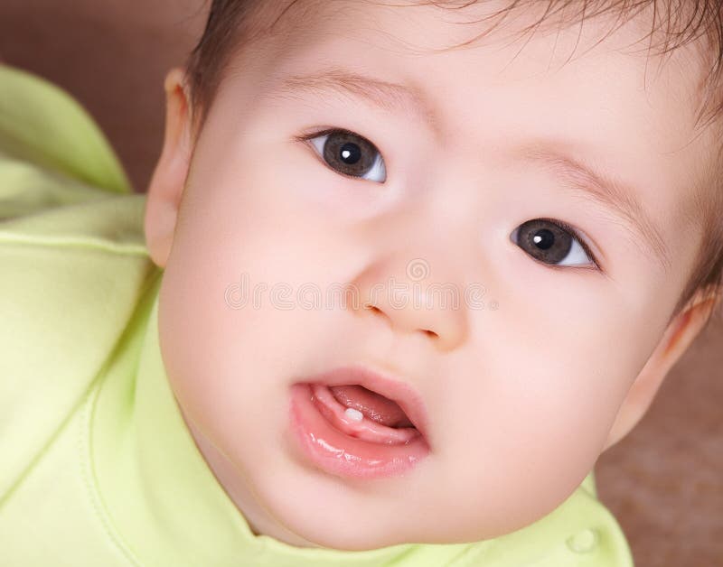 First tooth stock photo. Image of childhood, expression - 4550576