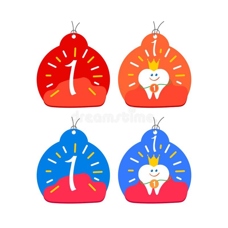 My First Tooth Pink Vector Illustration for Girls Party. Baby Girl ...