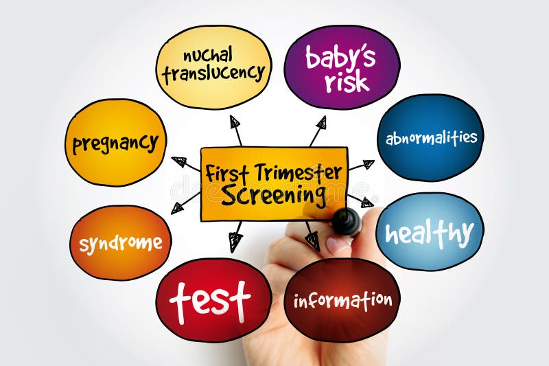 First Trimester Screening Mind Map, Health Concept for Presentations ...
