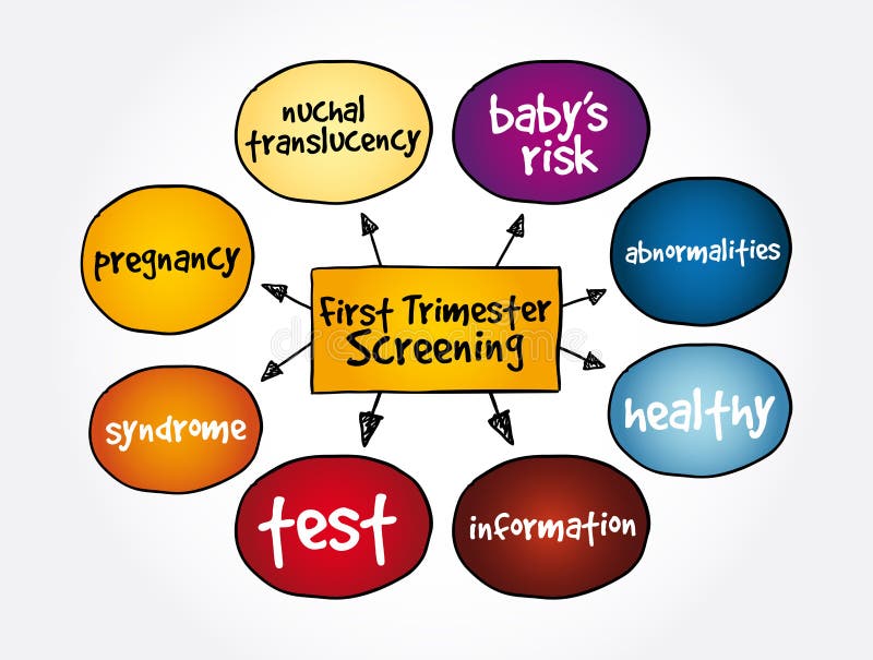 First Trimester Screening Mind Map, Health Concept for Presentations ...