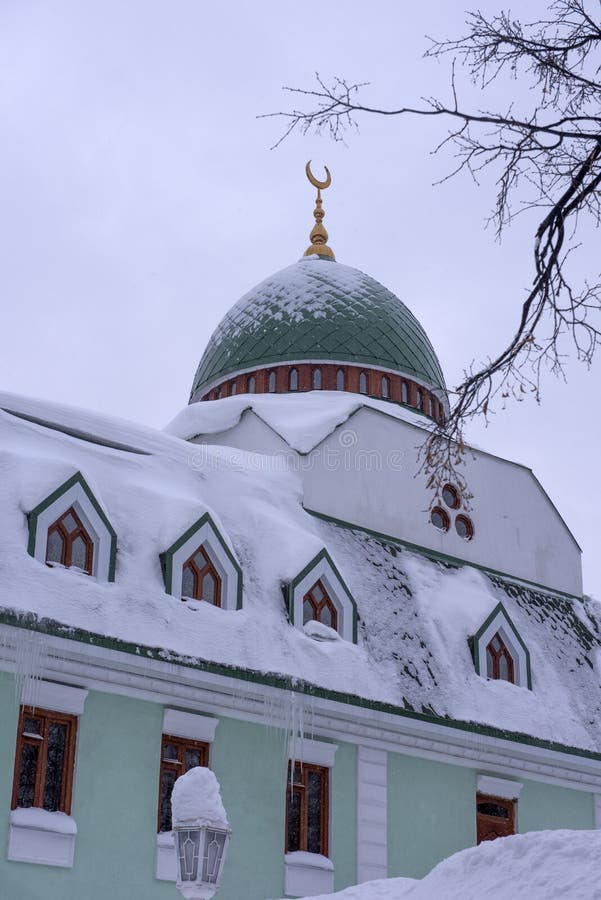 First Ufa Cathedral Mosque. Stock Image - Image of exterior, roof: 85550947