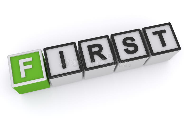 Safety first word blocks stock illustration. Illustration of design ...