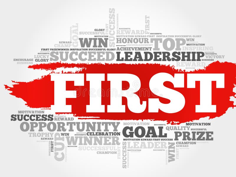 First word cloud stock illustration. Illustration of business - 201070711