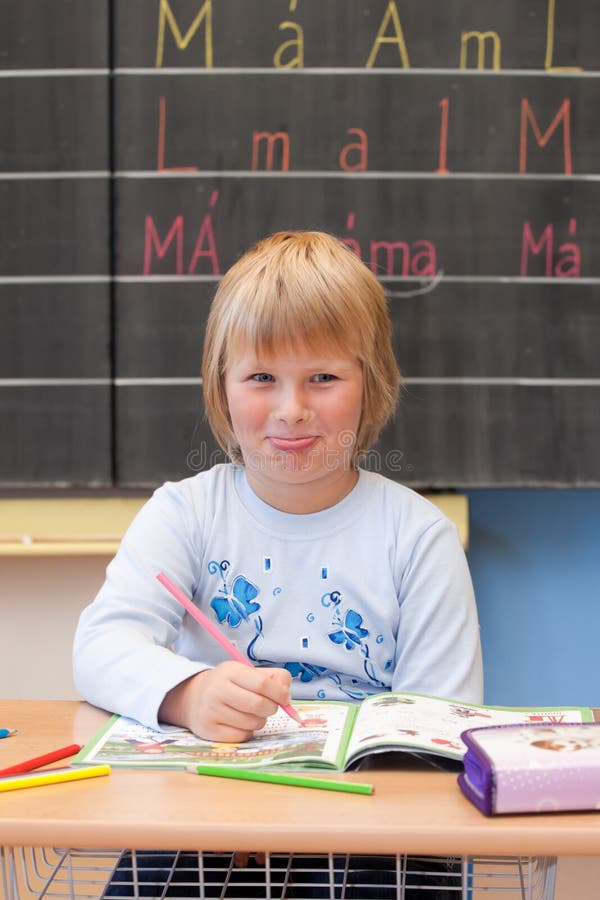 First year schoolboy stock image. Image of pupil, educate - 27591637