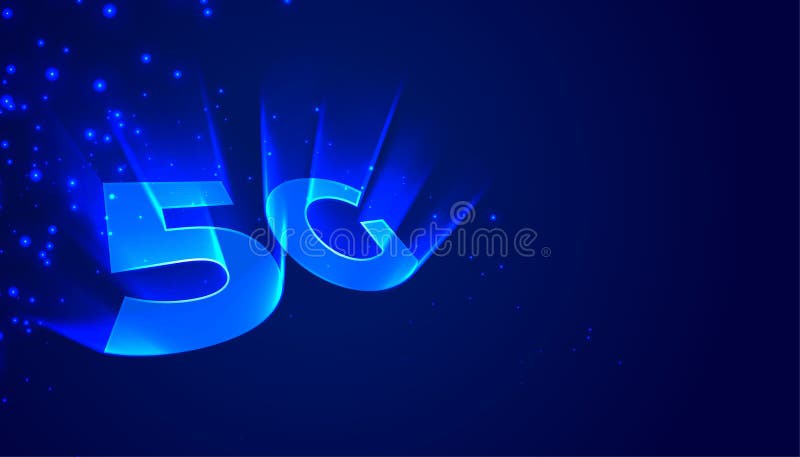 Firth 5th Generation Mobile Technology Concept Background Stock Vector ...