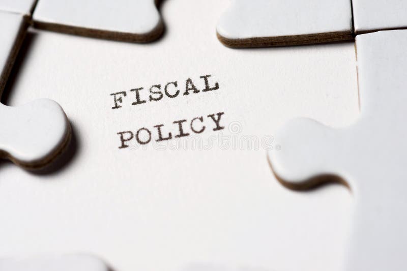 Fiscal policy concept view stock image. Image of word - 277714617