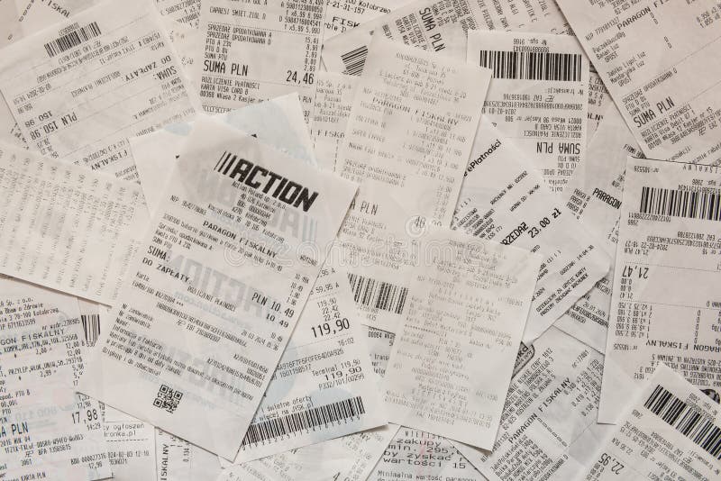 FISCAL RECEIPT editorial stock photo. Image of market - 362300343