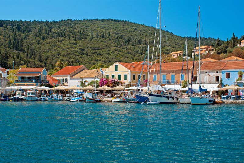 Fiscardo on the Island of Kefalonia Editorial Photo - Image of town ...