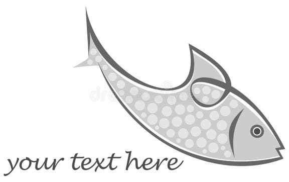 Fish stock vector. Illustration of icon, sign, white - 11775711