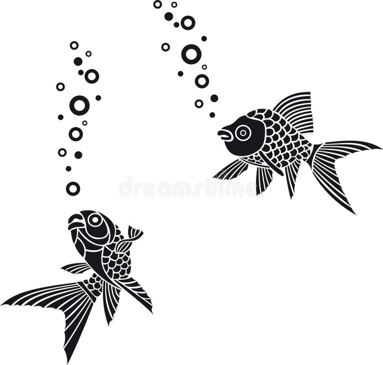 Outline Striped Tropical Fish Stock Illustrations – 390 Outline Striped ...