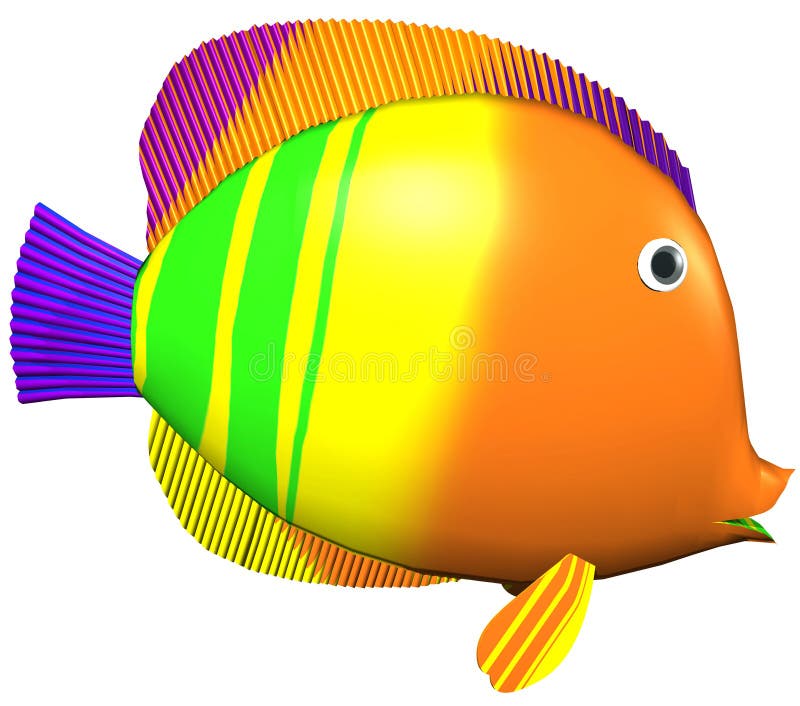 Yellow tang fish stock vector. Illustration of tang, aquarium - 1922617