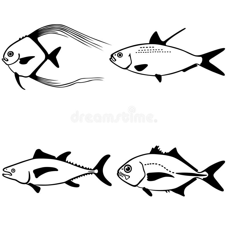 Fish stock vector. Illustration of cartoon, animal, wing - 21845521