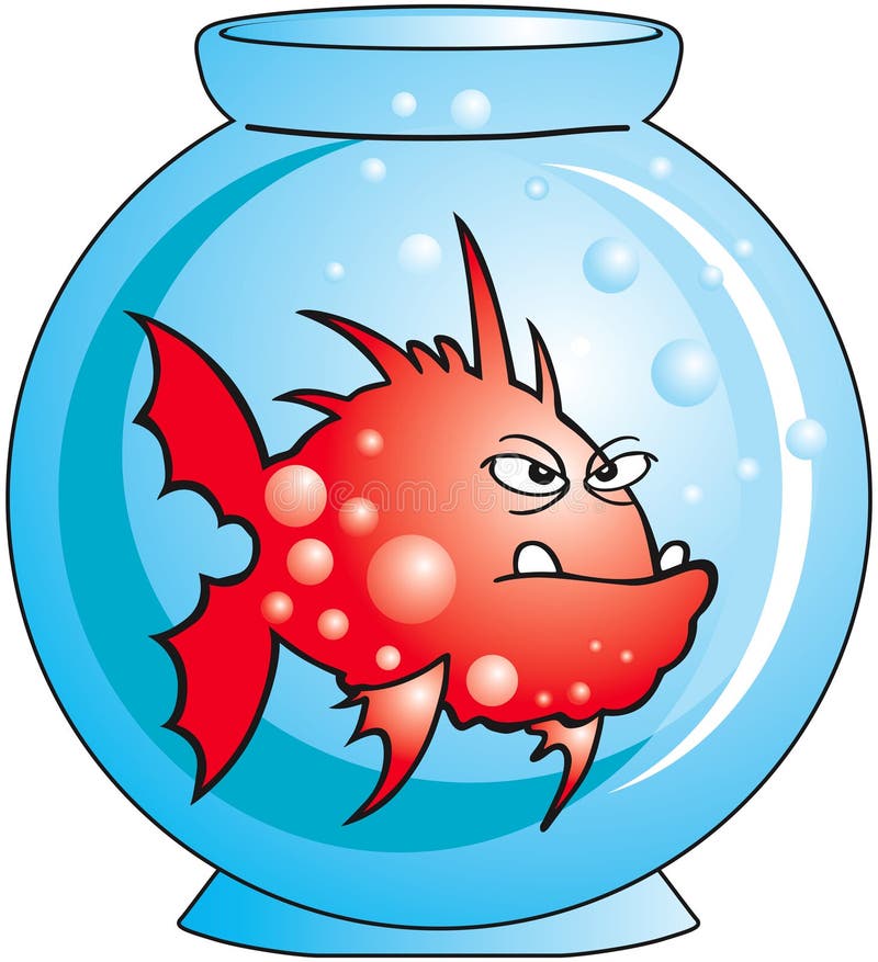 Fish stock vector. Illustration of shape, aquatic, angry - 2286067