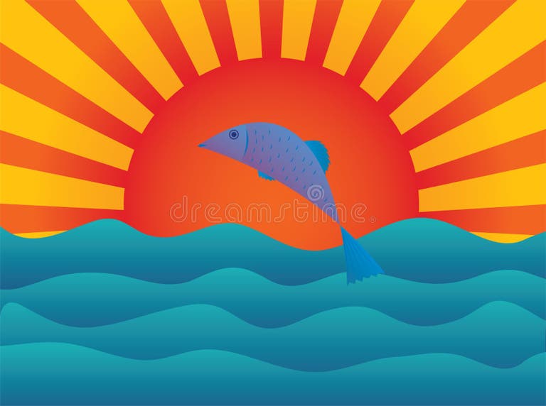 Fish Jump Freedom Stock Illustrations – 1,166 Fish Jump Freedom Stock ...